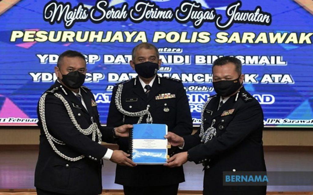 Aidi serah tugas Pesuruhjaya Polis Sarawak - UtusanTV
