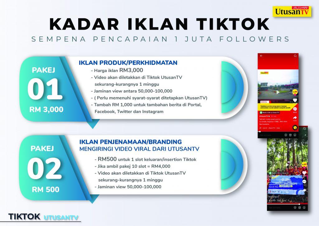 Promosi iklan TikTok di UtusanTV - UtusanTV