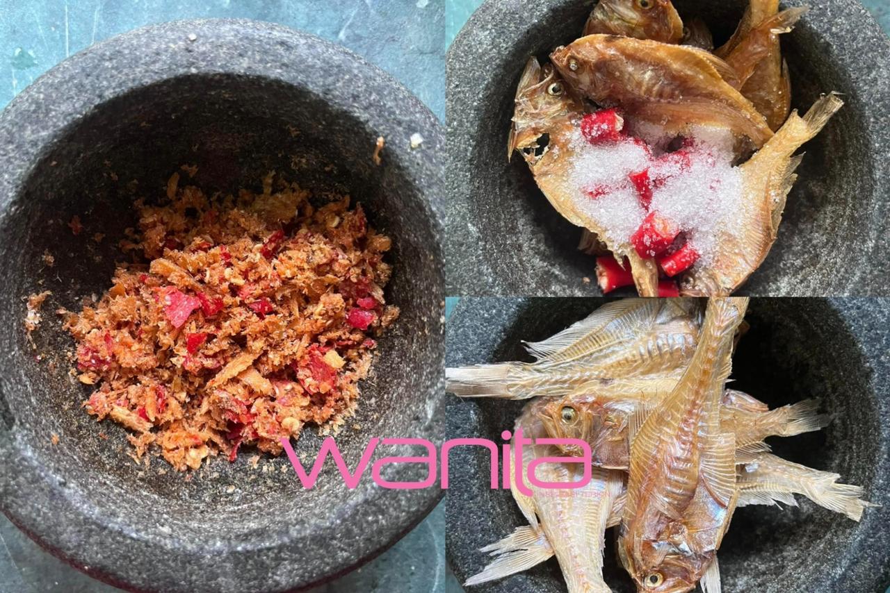 Tumbuk ikan sengelo masin bersama cili dan gula, silap haribulan tak ...