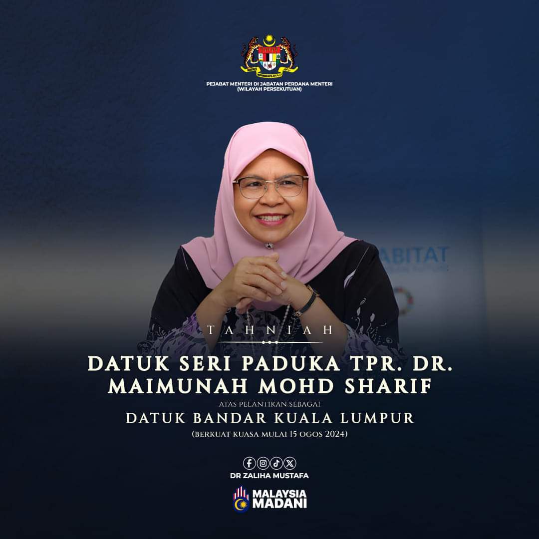 Maimunah dilantik sebagai Datuk Bandar Kuala Lumpur - UtusanTV