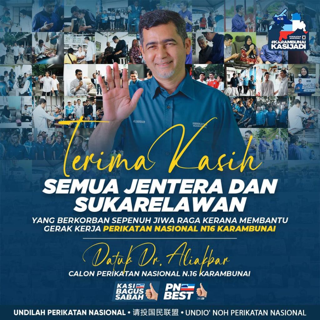 (RASMI) PRN Sabah: Pesuruhjaya Pas Sabah menang di kerusi DUN Karambunai