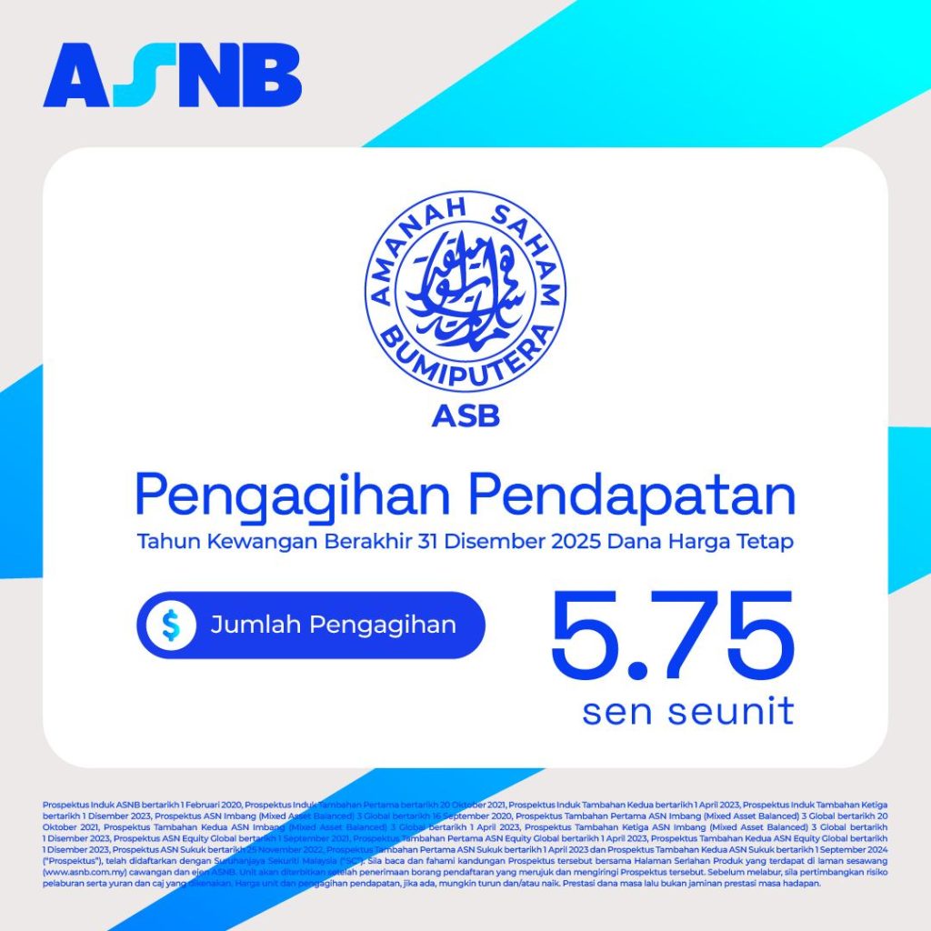 ASNB umum dividen ASB 5.75 sen - UtusanTV