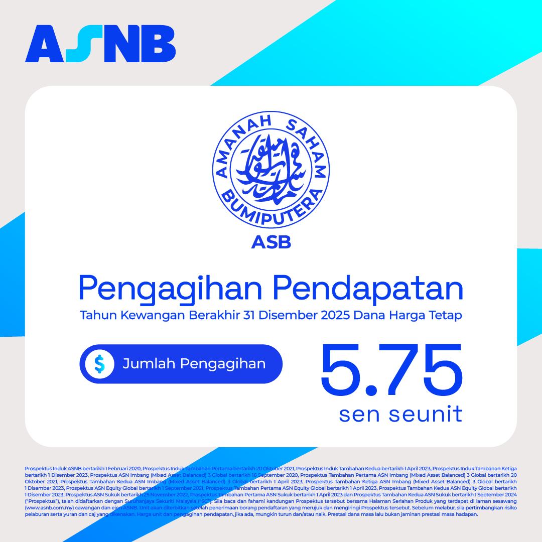 ASNB umum dividen ASB 5.75 sen - UtusanTV